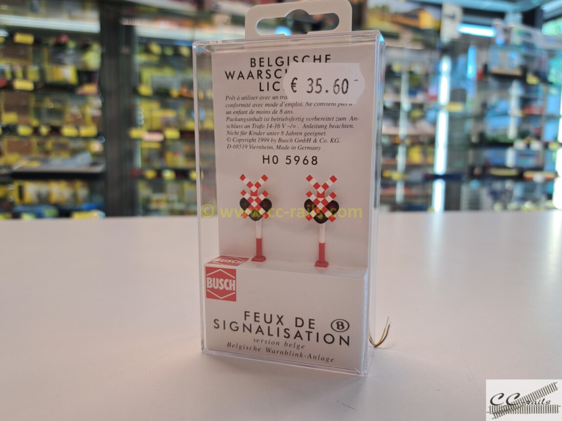 Busch 5968 Overweg verlichting NMBS/SNCB Schaal H0 1/87 functioneel ...